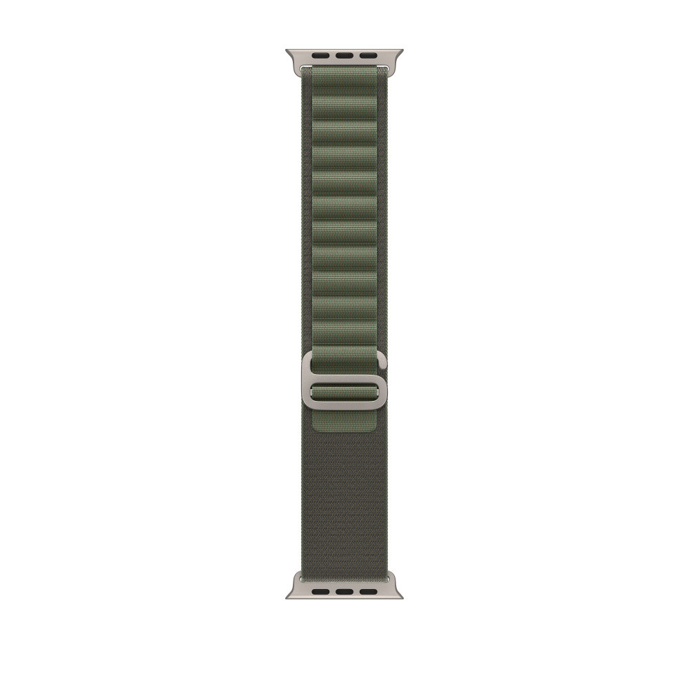 Apple Alpine Loop - Large 49 Strap fits 165–210mm wrists Green Polyester